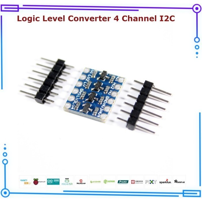 Jual SYS27 Logic Level Converter 4 Channel I2C Bi-Directional Module 5v to 3.3v | Shopee Indonesia