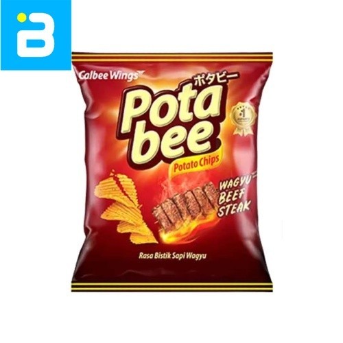Jual Potabee Potato Chips Wagyu Beef Steak 68G | Shopee Indonesia
