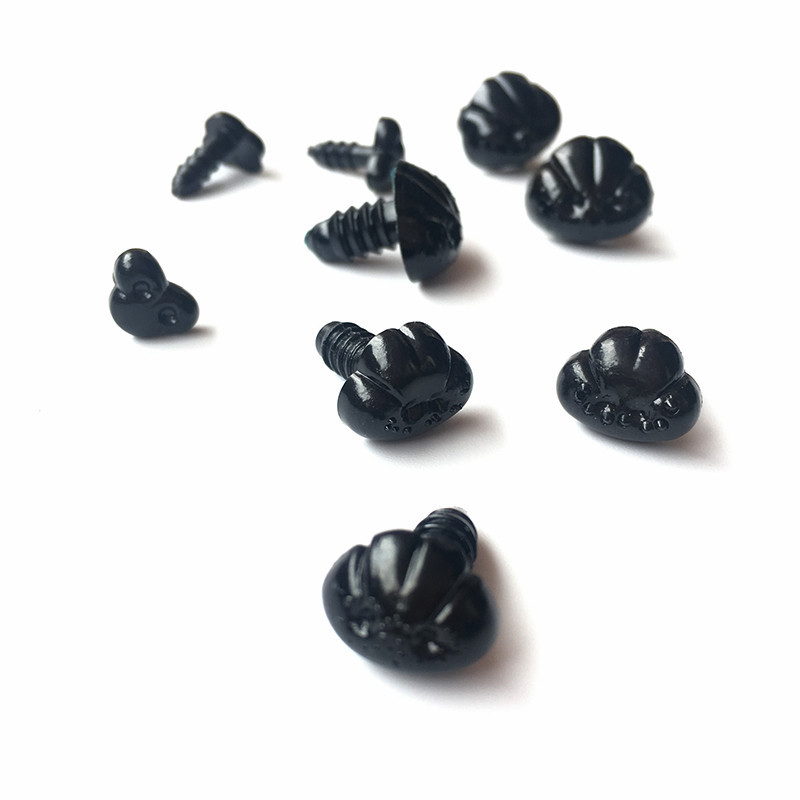 Jual 100pcs/bag Black Plastic Safety Noses For Teddy Bear Doll Animal ...