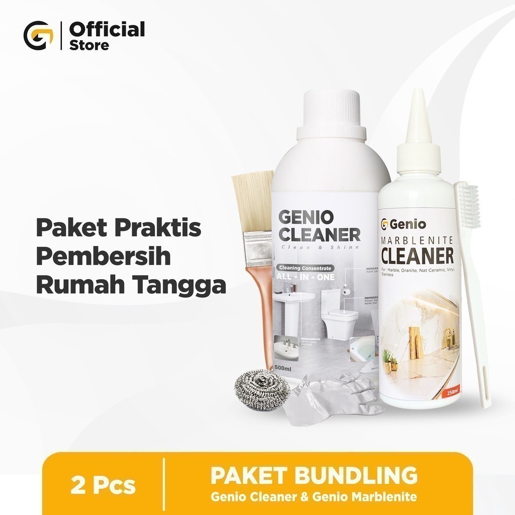 Jual PAKET BUNDLING Genio Cleaner & Genio Marblenite - Pembersih ...