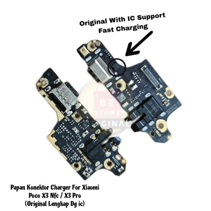 Jual TDAcc Pcb Konektor Charger / Papan Con Cas Xiaomi Poco X3 Pro - X3 Nfc Ori | Shopee Indonesia