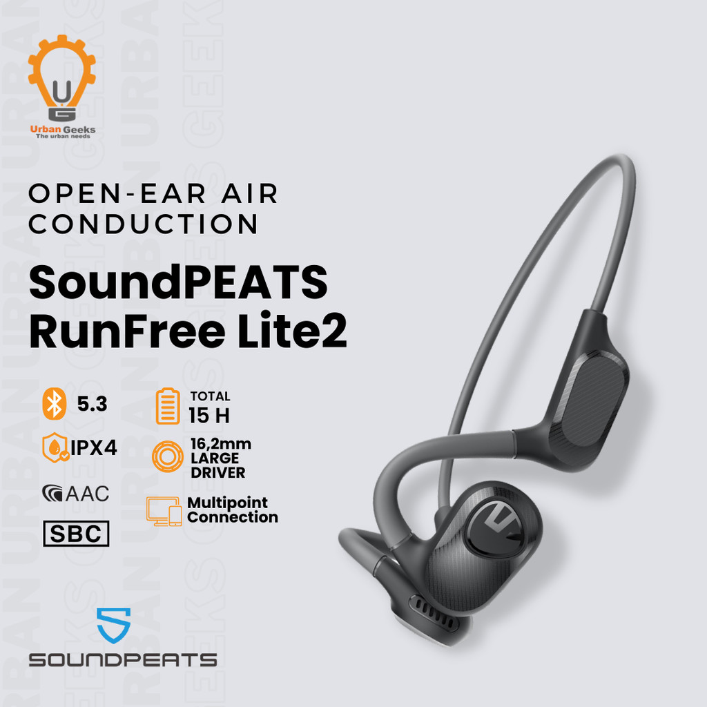 Jual SoundPEATS Runfree Lite2 Open Ear Wireless Sport Running ...