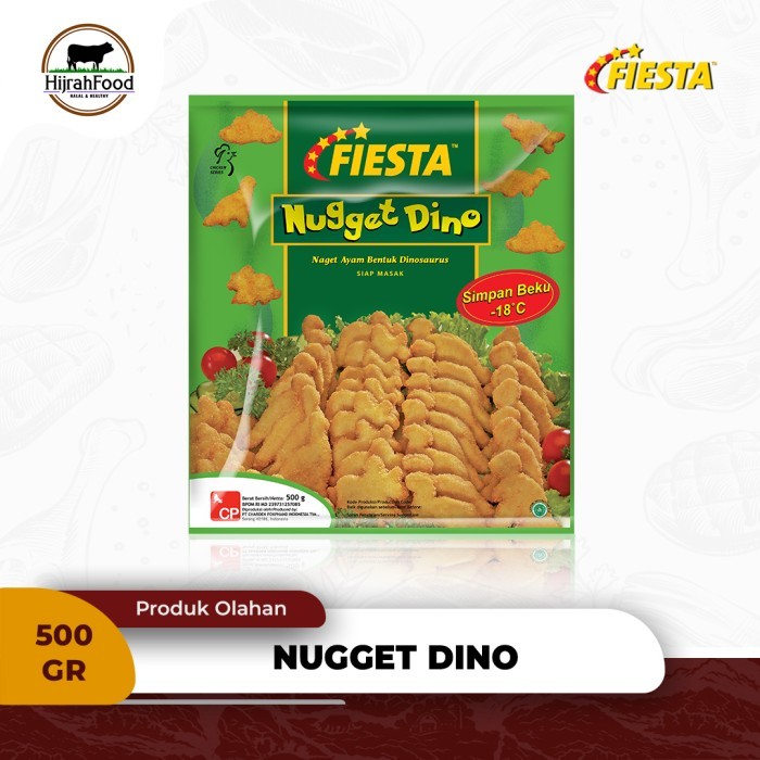 Jual Fiesta Chicken Nugget Dino Naget Ayam Bentuk Dinosaurus Frozen Siap Masak 500 gr | Shopee ...
