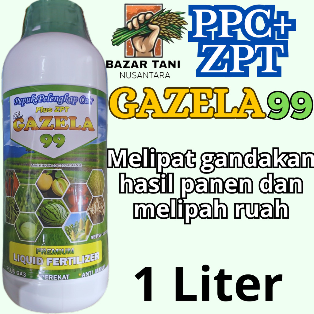 Jual [ BTN ] PPC+ZPT GAZELA 99 premium liquid fertilizer 1 Liter ...