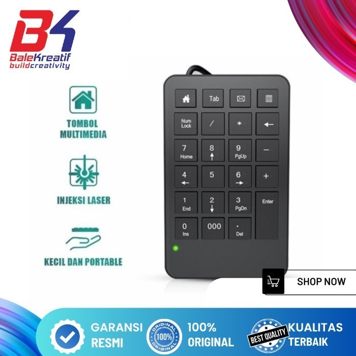 Jual Numeric Keypad Robot RK01 Wired Black Numpad | Shopee Indonesia