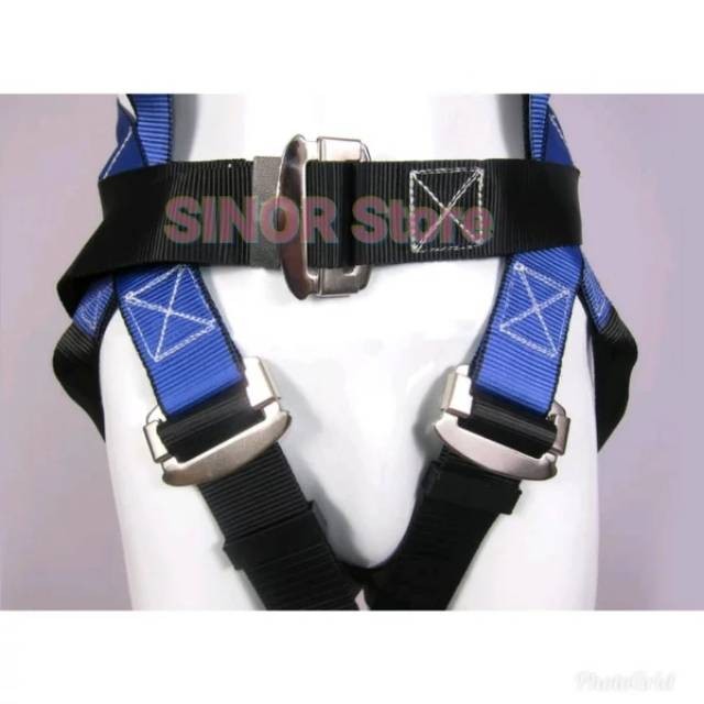 Jual Full Body Harness Single Big Hook Plus Tali Dada Safety Fall ...