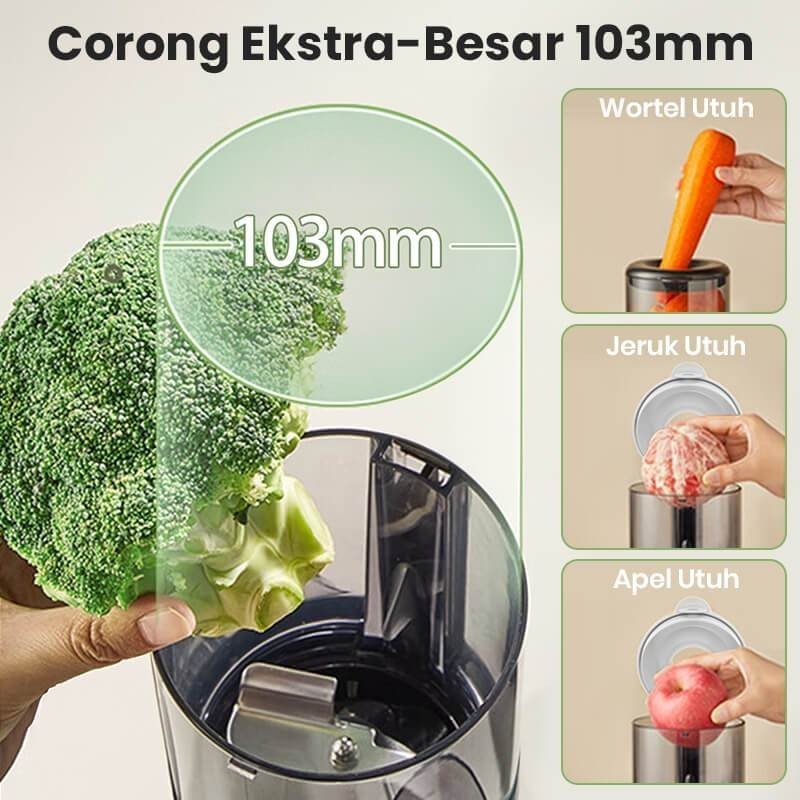 Jual Mecoo Aesthetic Slow Juicer Extra Big Mouth Meco Mecco Juicer Buah ...