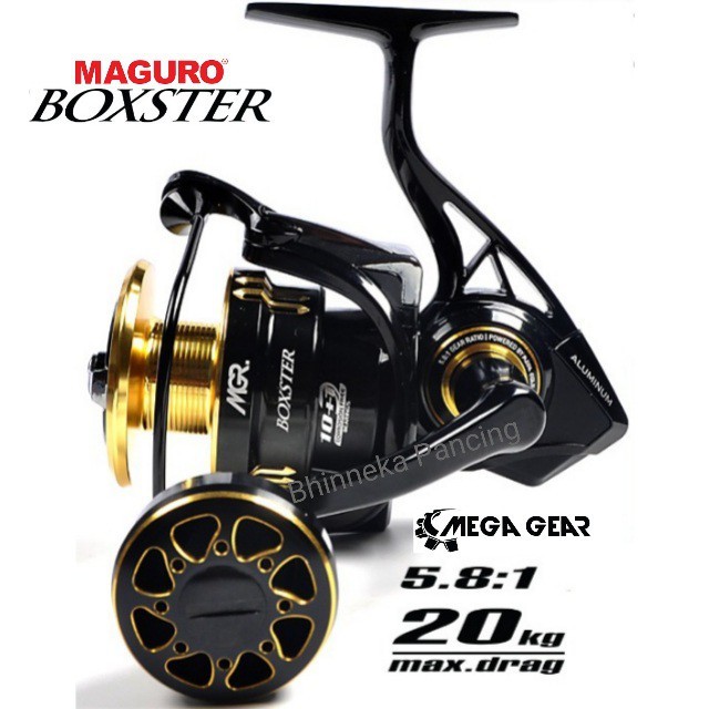 Jual Reel Maguro BOXSTER 5000 | 6000 | Jigging | SW | Mega Gear | Max Drag 20kg | Shopee Indonesia