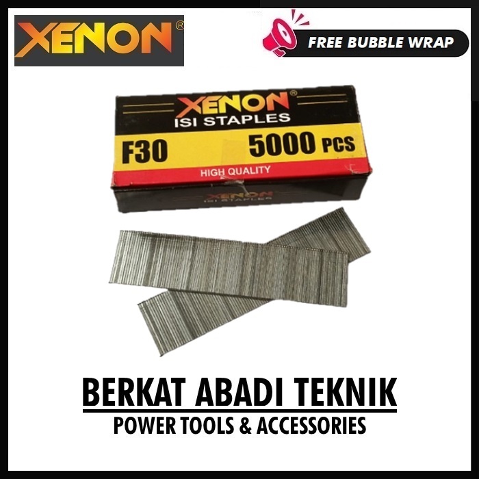 Jual XENON F30 MO Isi Mesin Staples Mata Paku Tembak Lurus Air Nailer ...