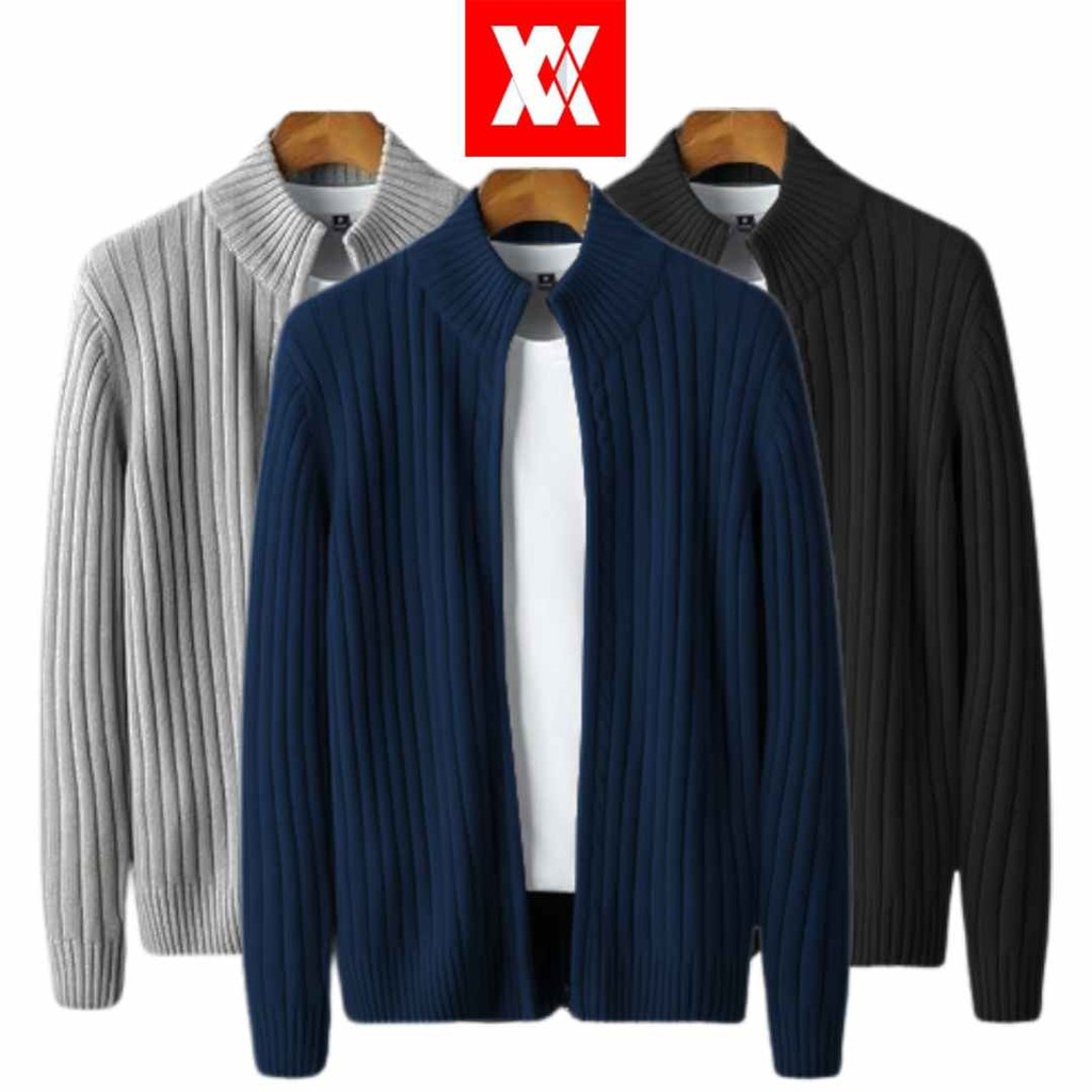 Jual Valir Cozy99 - Jaket Rajut Pria Keren Lengan Panjang Sweater Bahan ...
