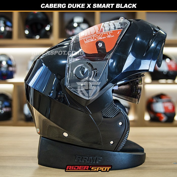 Jual Helm Motor CABERG Duke X 02 Smart Black Modular Helmet Touring ...