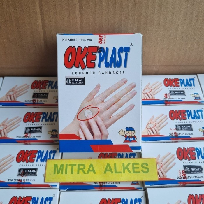 Jual Plester Bulat isi 200 OKEPLAST. Round Bandage Plaster isi 200 ...