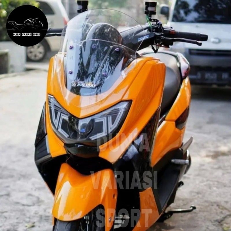 Jual Windshield nmax new old thailand sporty visor nmax model sporty ...