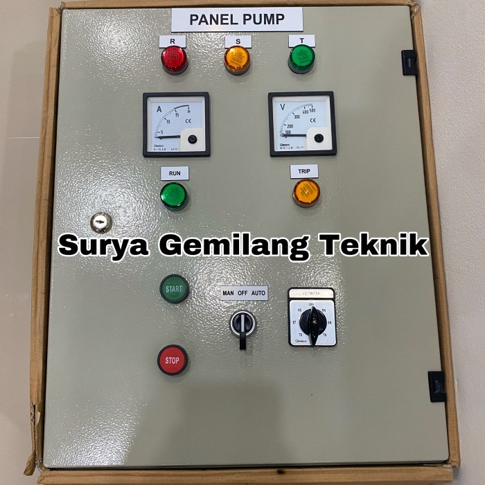 Jual Panel Pompa Air Otomatis 3phase 3HP Panel Pompa Celup Submersible ...