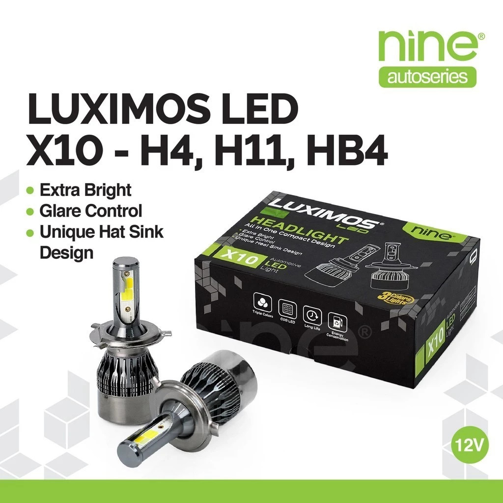 Jual LAMPU LED MOBIL X10 ECO9 H11/H8/H16/H7/HB4 3 Warna LUMINOS Foglamp ...