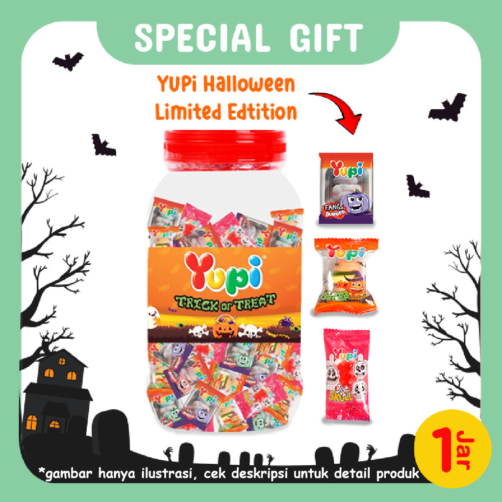Jual Yupi Package Halloween BIG Jar | Shopee Indonesia