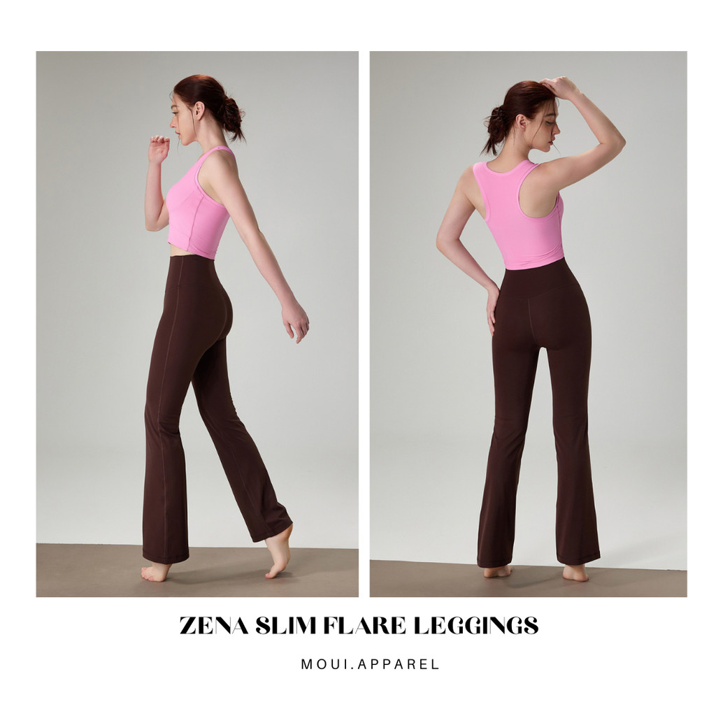 Jual MOUI.APPAREL - ZENA SLIM CUT FLARE LEGGINGS HIGHWAIST SEAMLESS ...