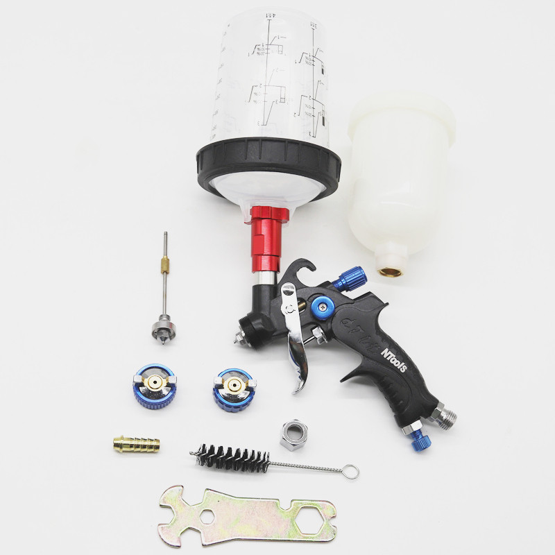 Jual Mini Spray Gun 1.0MM Paint Spray Gun 0.8MM Nozzle Kit 400CC/250CC ...