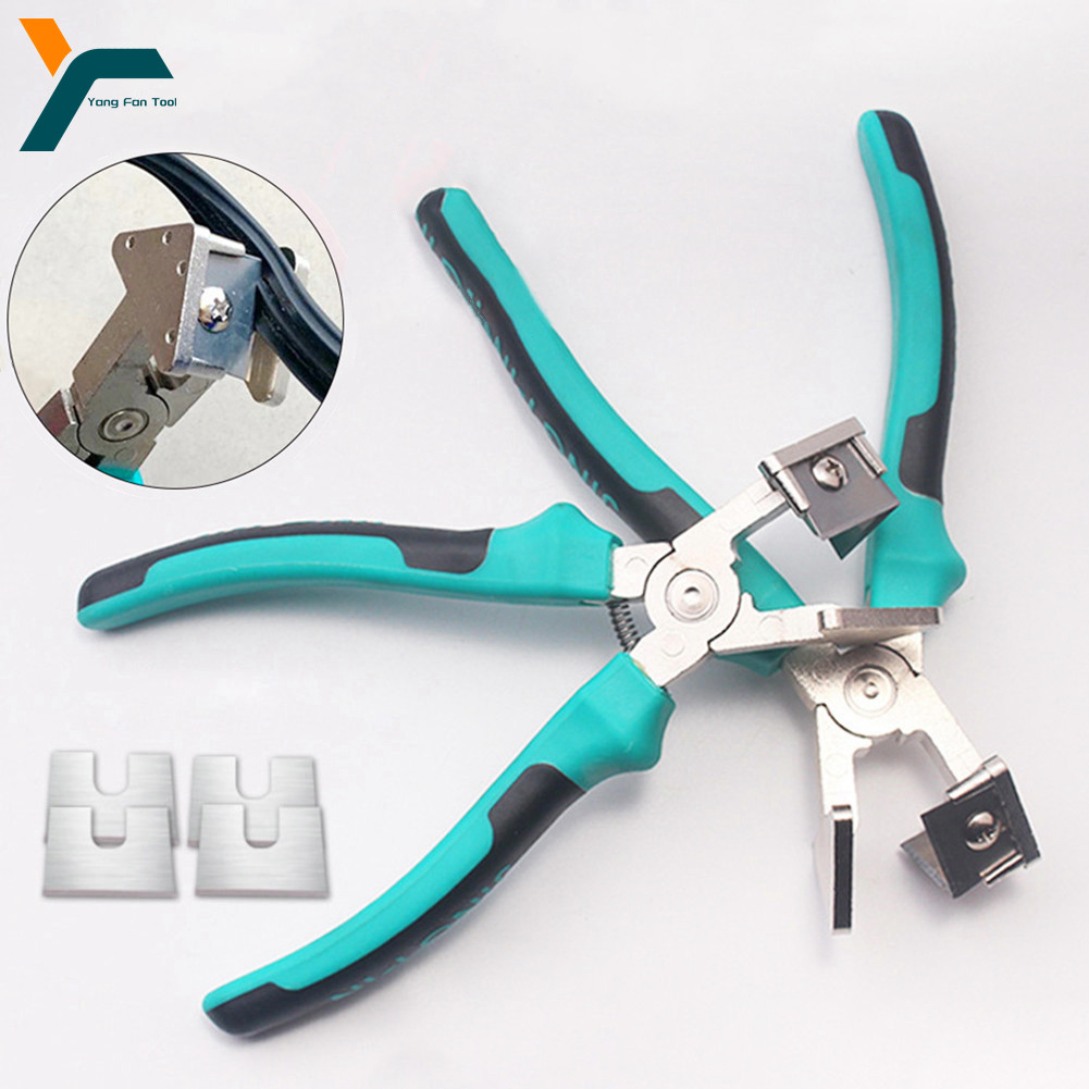 Jual V-shaped Rubber Strip Scissors 90° Sealing Strip Plier 7'' Right ...
