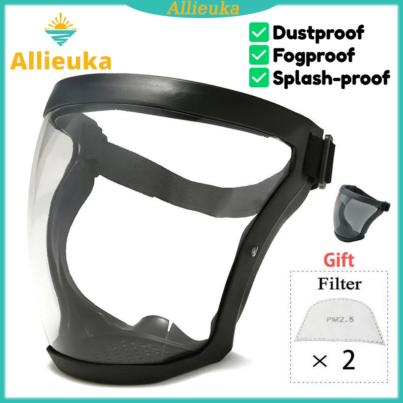 Jual Allieuka Super Protective Face Shield UV400 Super Protective Face ...