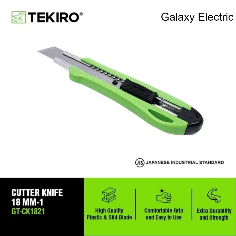 Jual TEKIRO pisau cutter besar 18 mm / cutter knife kecil 9 mm / carter ...