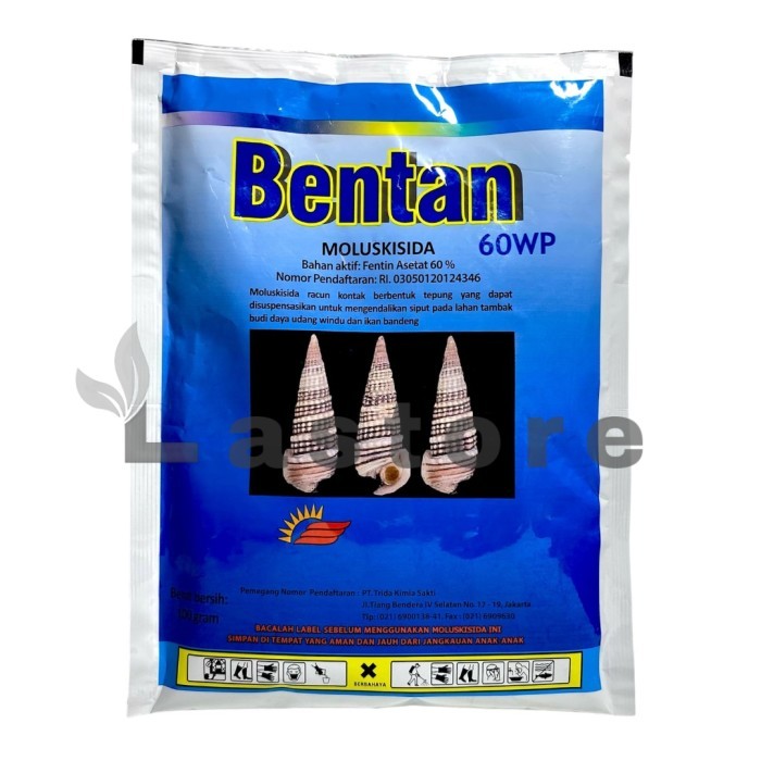 Jual Bentan 60 WP Moluskisida Racun Keong Siput 100 Gram Kemasan Pabrik ...