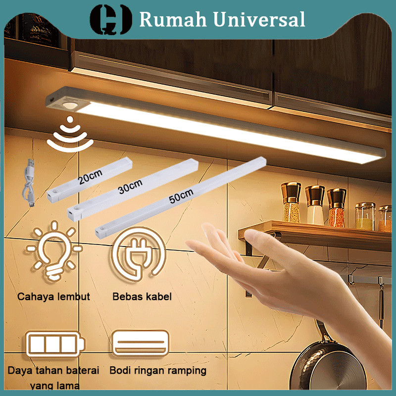 Jual Lampu Sensor Gerak Magnetic Motion Sensor Lampu Stick Panjang LED ...