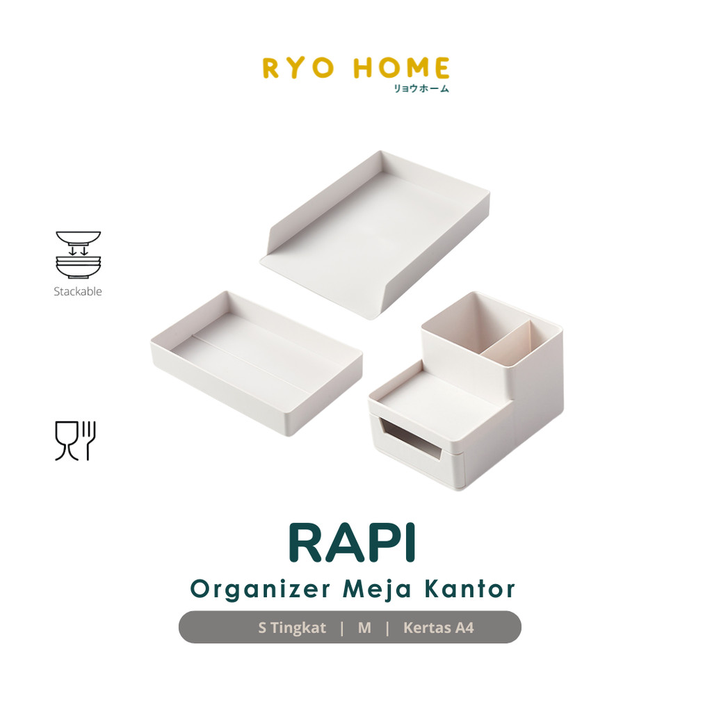 Jual Ryo Home - RAPI Organizer Meja Kantor / Storage Meja Tray Kertas ...