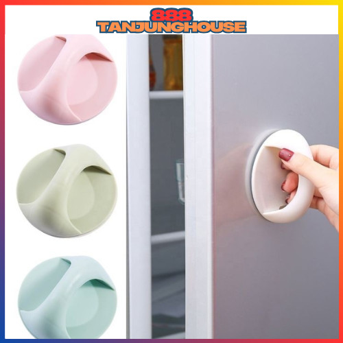 Jual TJH Pegangan Pintu Bulat Tempelan Gagang Untuk Pintu Kamar Mandi ...