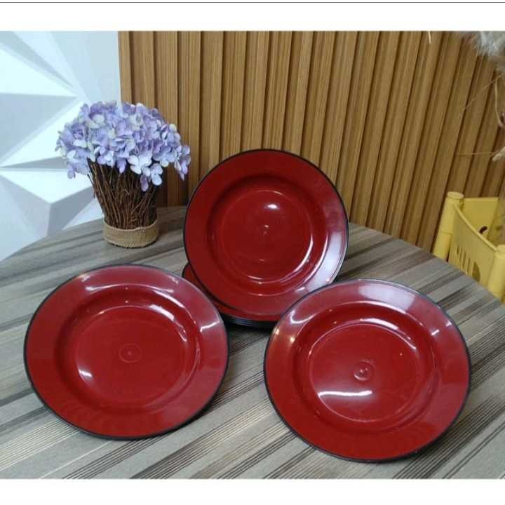 Jual PIRING RAMEN MERAH 9 INC/PIRING KUDO ( 1 lusin ) | Shopee Indonesia