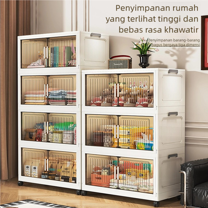 Jual Rak Penyimpanan Lipat Multi Lapisan Rumah Tangga Lemari Makanan ...