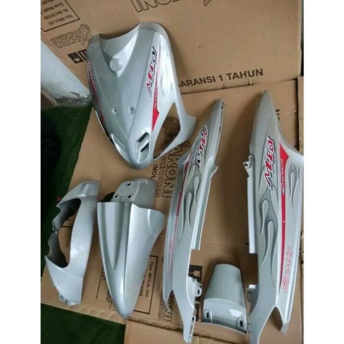 Jual COVER FULL BODY HALUS YAMAHA MIO SPORTY WARNA SILVER | Shopee ...