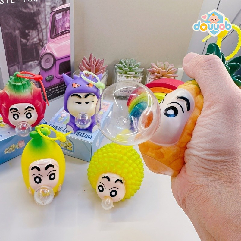 Jual Mainan Dekompresi Kreatif/Crayon Shinchan Keychain Stress Relief ...