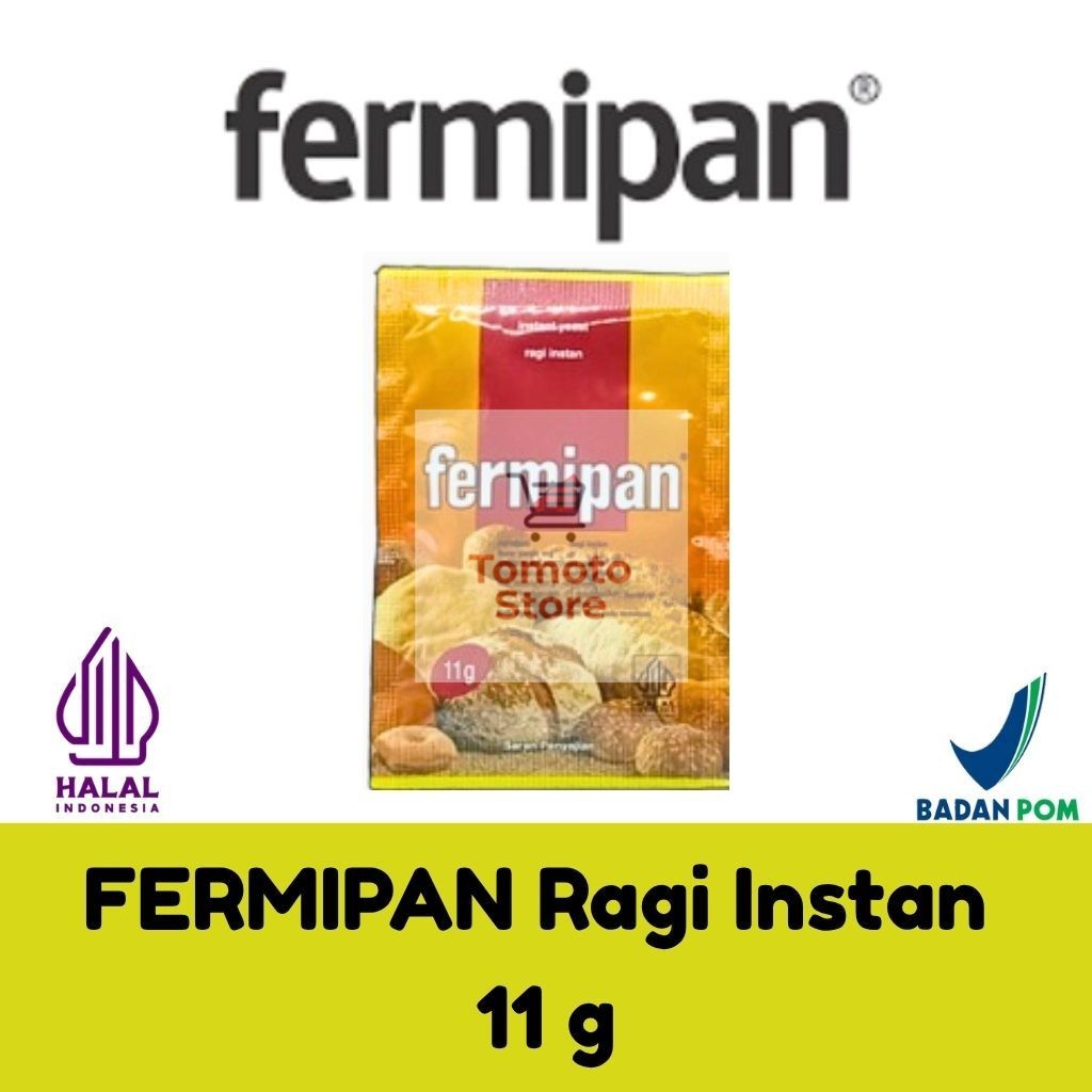 Jual TOMOTOSTORE FERMIPAN Ragi Instan ( Ragi Kering / Instant Yeast ) 11 gr | Shopee Indonesia