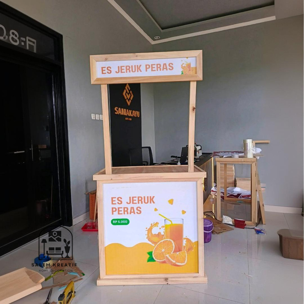 Jual Booth Portable Lipat Kayu Pinus Premium – Meja Usaha Jualan Food ...