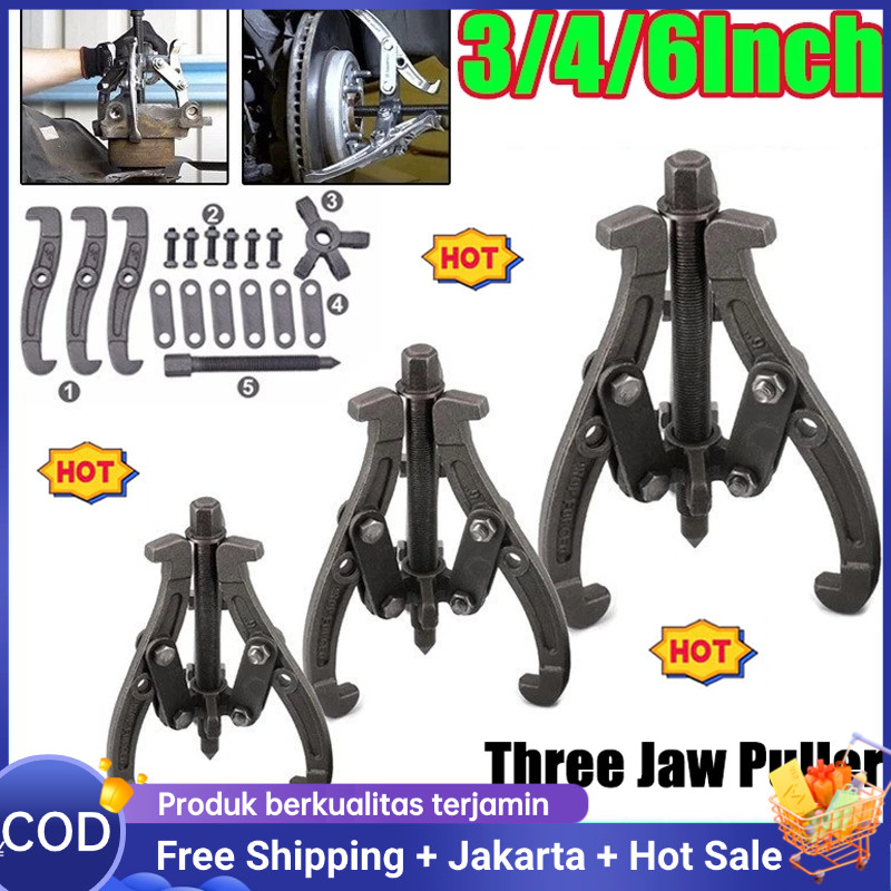 Jual Treker 3 Kaki 3/4/6/8/10 Inch - Gear Puller 3 Jaw Tracker - TREKER ...