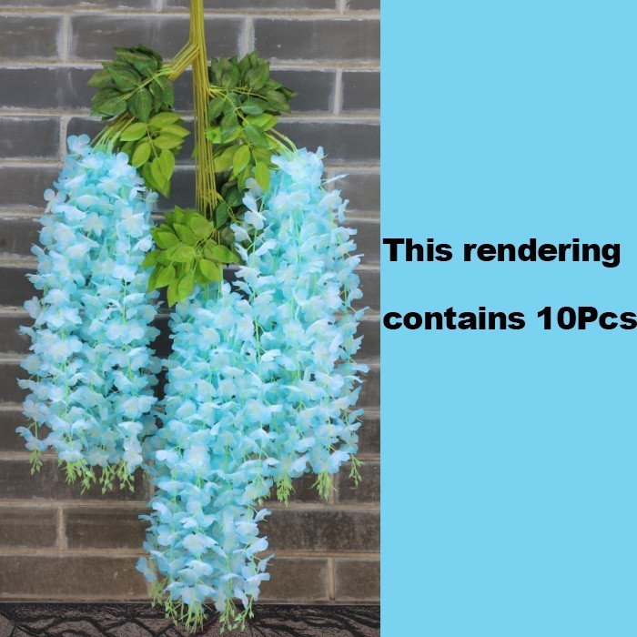 Jual 110Cm Tanaman Bunga Rambat Hias Bunga Wisteria Plastik Juntai ...