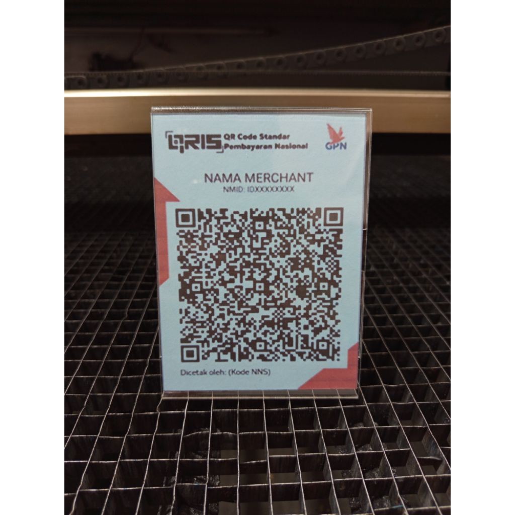 Jual STAND QRIS Akrilik Tent Card Akrilik UK 14x10cm | Shopee Indonesia