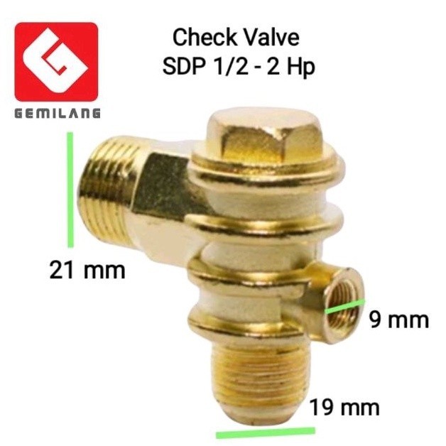 Jual Check Valve Kompresor SDP Type 1/2 - 2 Hp | Shopee Indonesia