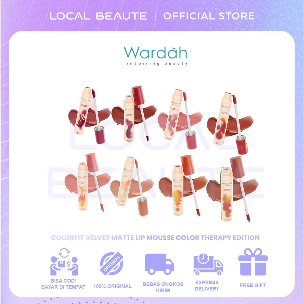 Jual Local Beaute - Wardah Colorfit Velvet Matte Lip Mousse Color ...