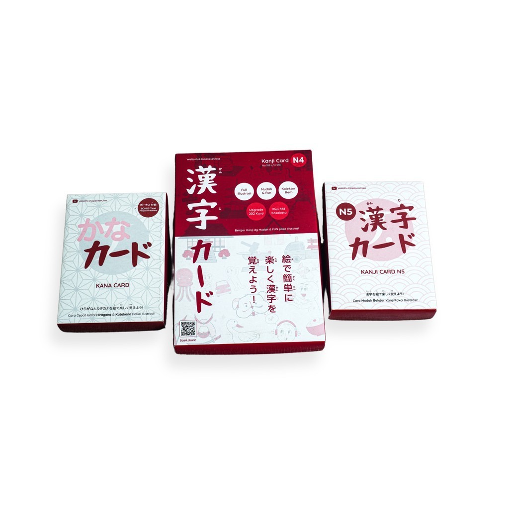 Jual PROMO BUNDLING Kanji Card N4&N5 + Kana Card | Shopee Indonesia