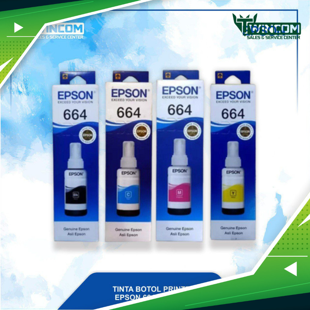 Jual TINTA BOTOL PRINTER EPSON 664 ORIGINAL | Shopee Indonesia