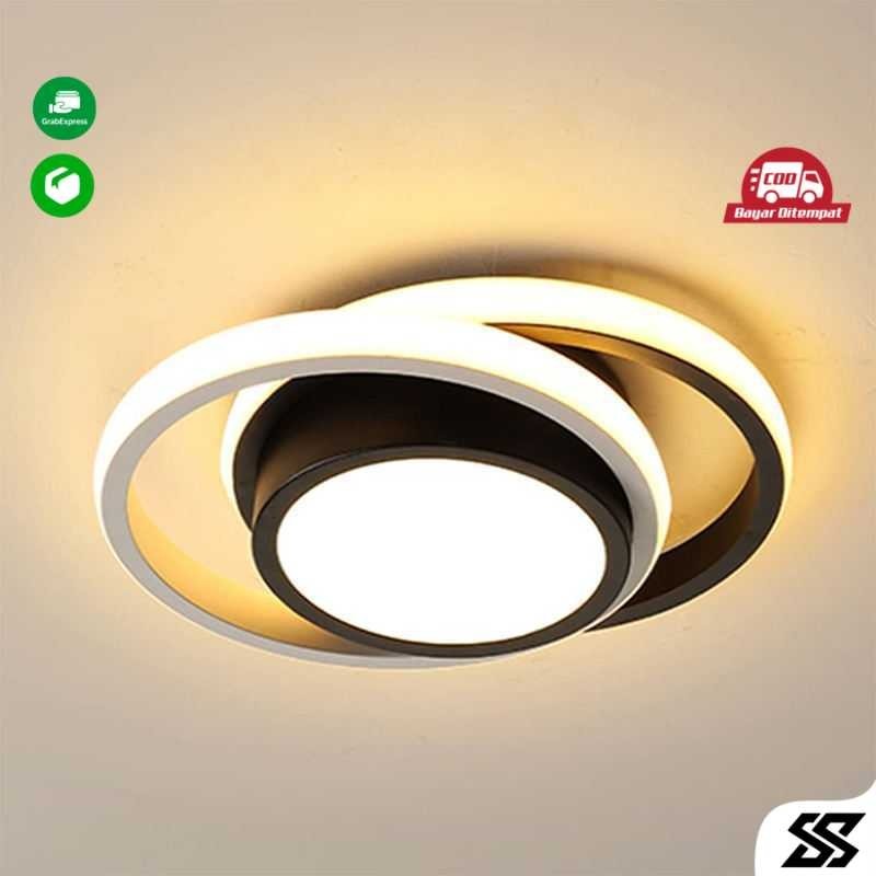 Jual Lampu Atap Plafon Desain Minimalis Nordic Style LED 3 Color 3000 ...