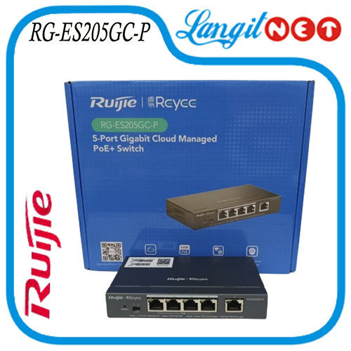 Jual RUIJIE REYEE RG-ES205GC-P, 5-PORT GIGABIT SMART POE SWITCH 54W | Shopee Indonesia