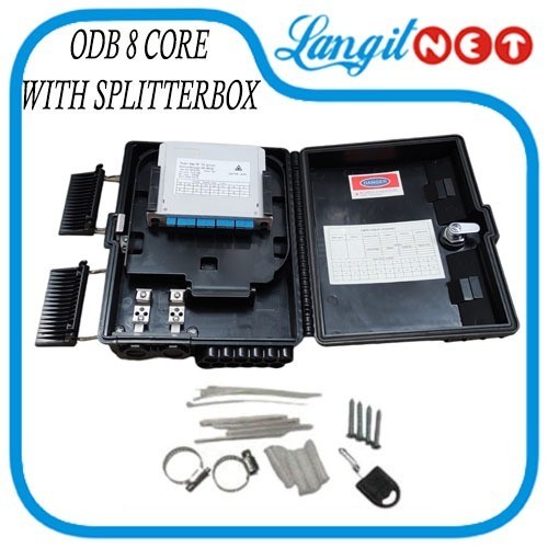 Jual OUTDOOR BOX ODB 8 CORE INCLUDE SPLITTER BOX 1X8 | Shopee Indonesia
