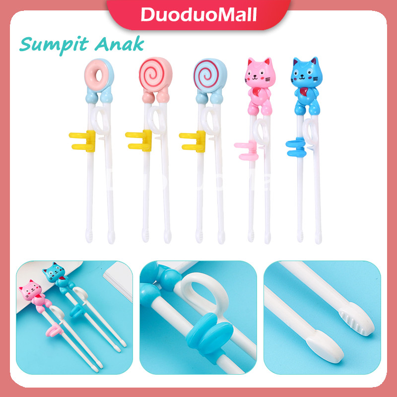 Jual Sumpit Anak-anak Kartun Latihan Belajar Makan/Sumpit Anak Karakter ...