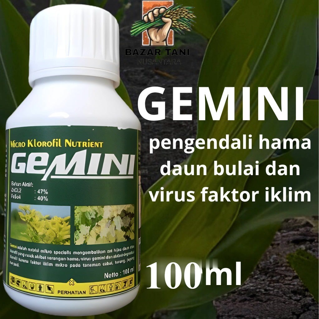 Jual GEMINI 100ml pengendali hama daun bulai dan virus faktor iklim ...