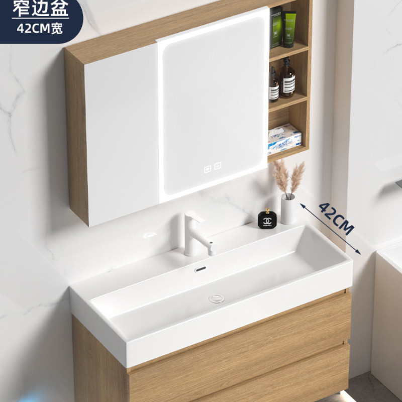 Jual Bathroom cabinet combination ceramic integrated basin, small unit ...