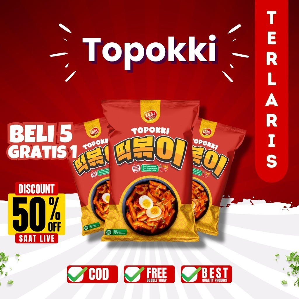 Jual toppoki rabokki tteoboki topoki murah homamade RAPOKKI Tteokbokki ...