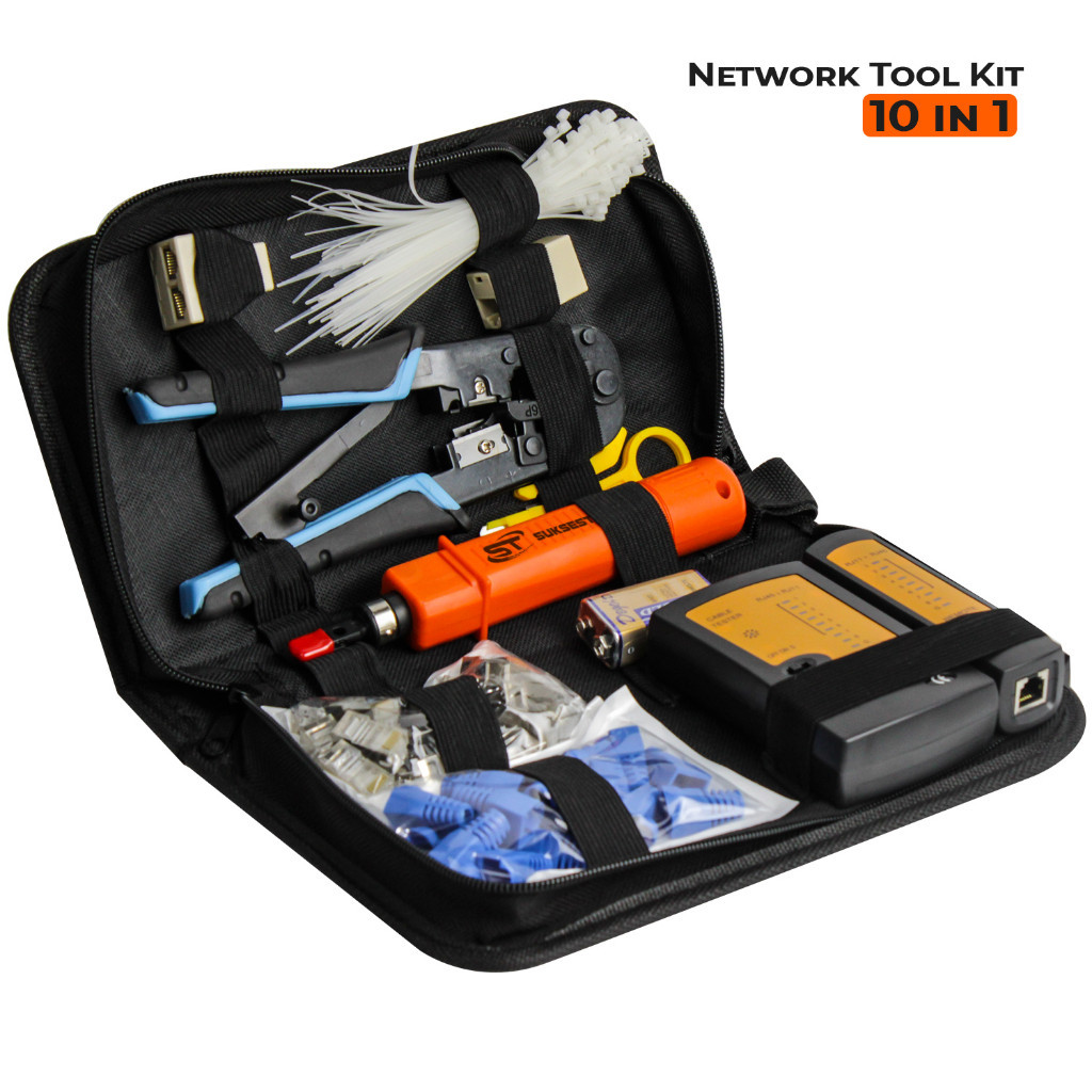 Jual Tool Kit Network Alat Servis Internet Lengkap Tang Crimping Lan ...